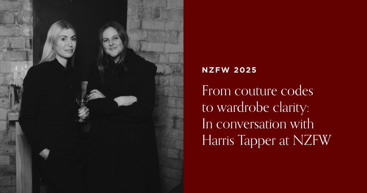 Fashion Quarterly | In conversation with Harris Tapper at NZFW