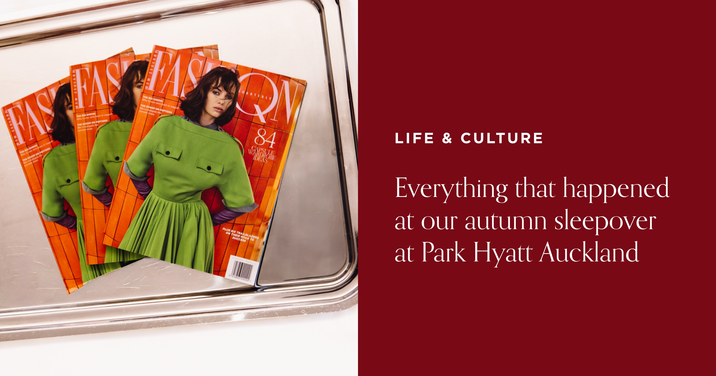 Fashion Quarterly | Inside FQ’s luxurious autumn sleepover at Park ...